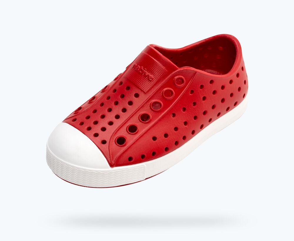 JEFFERSON RUBY RED/SHELL WHITE – Bead Shack Kids Boutique