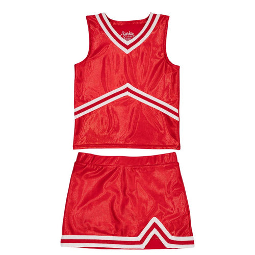 Shimmer Cheer Suit in Red Game Day – Bead Shack Kids Boutique